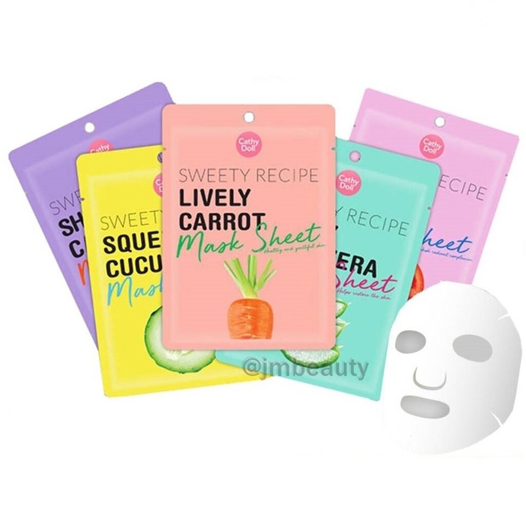 Cathy Doll Sweety Recipe Mask Sheet 25g Katy Facial | Shopee Malaysia