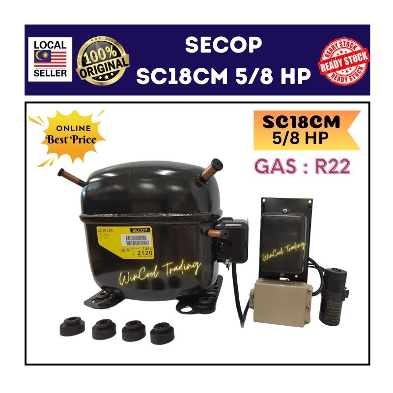 SECOP COMPRESSOR SC18CM (5/8HP) GAS R22 | Shopee Malaysia