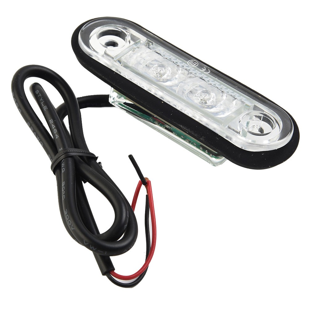 [Mulitibuy] WHITE STYLE LED FLUSH FIT KELSA BAR MARKER LAMP LIGHT 12v ...