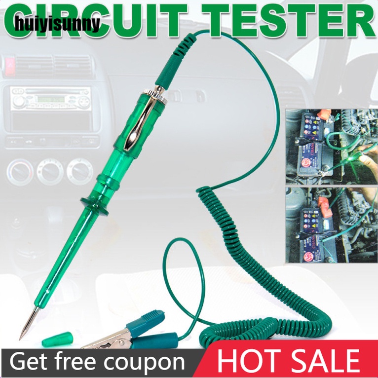 Hys Dc 6v 12v 24v Car Lamp Voltage Circuit Tester System Detector Probe Test Lights Electrical
