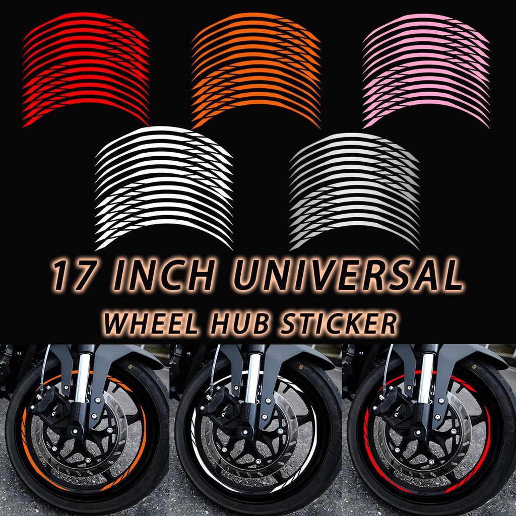 1SET/12PCS motorcycle wheels 17 inch universal sticker suitable for ...