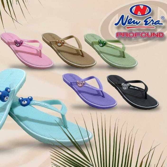 Gos NEW ERA LB 10001 BEAR Casual Plain Women's Flip-flops Quality Girls ...