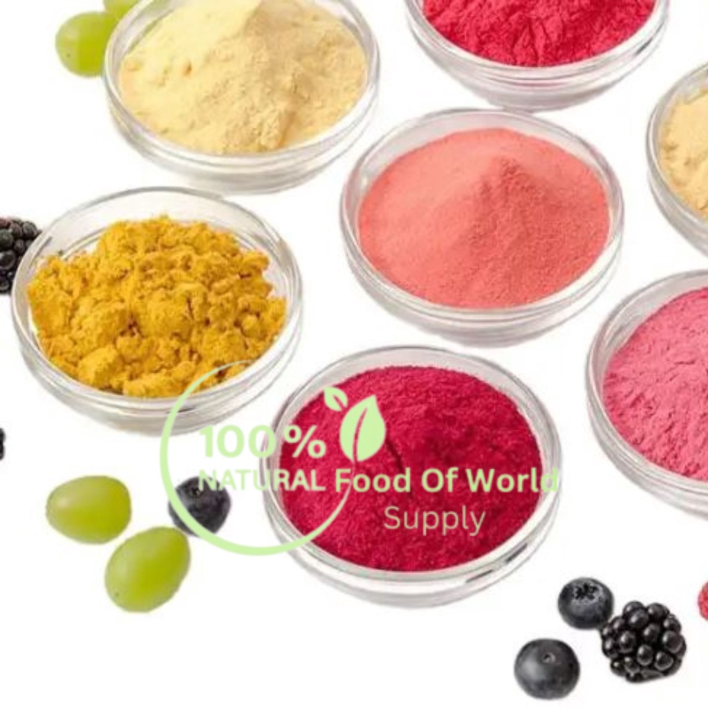 Fruit powder 100g orange lychee strawberry mango pineapple peach dragon ...