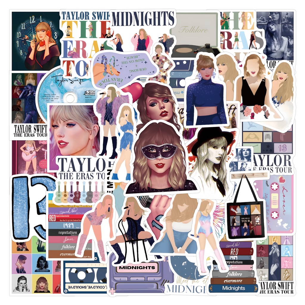 50 pcs Pop Diva Taylor Swift Waterproof PVC Stickers | Shopee Malaysia