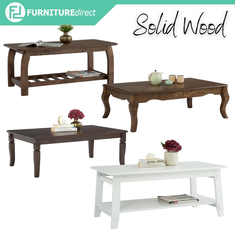LOFT Living TROY solid wood rectangular coffee table/ Meja Kopi/ Coffee Table | Shopee Malaysia