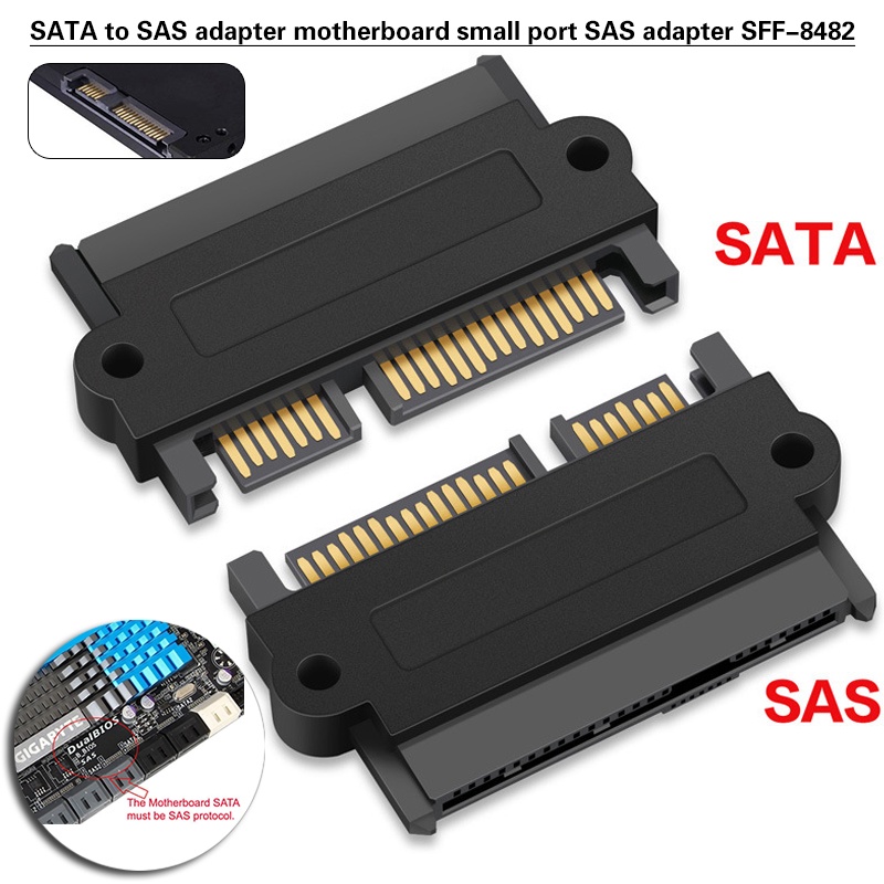 SAS 29 pin Female to SATA 22pin Male Adapter Converter Connector for ...