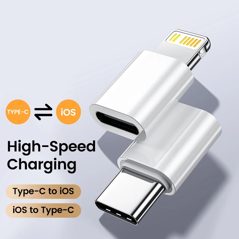 USB C To Light OTG Adapter For lOS Male to Type C Female Converter Fast ...