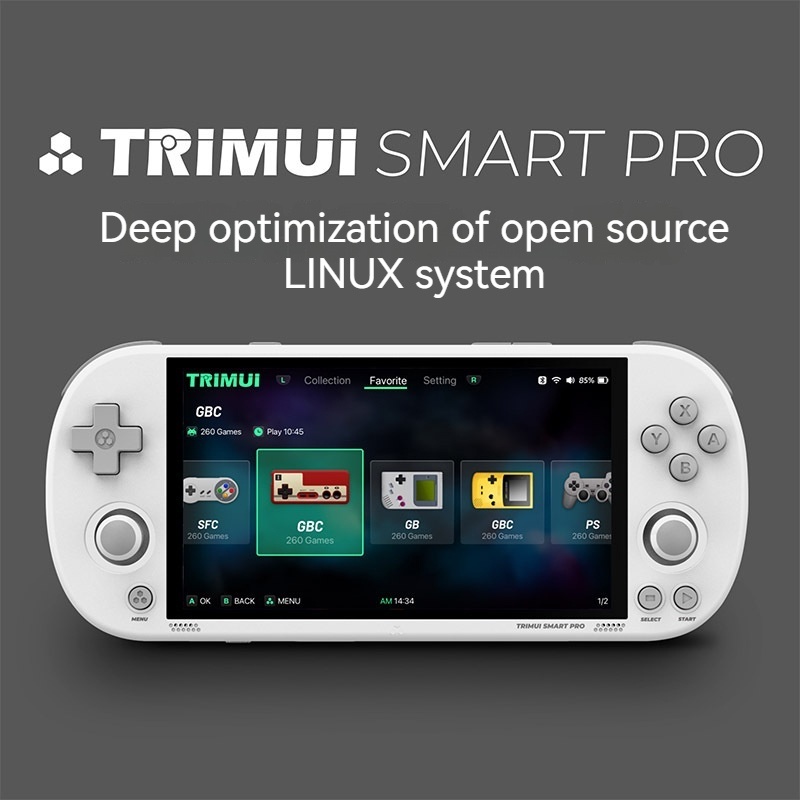 TRIMUI Smart Pro Open Source Handheld Game Console Retro Arcade HD 4.96 Inch Ips Screen Game ...