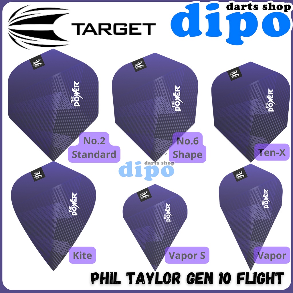 TARGET POWER 9FIVE Gen 10 Flights (9pcs) (Phil Taylor Player Model ...