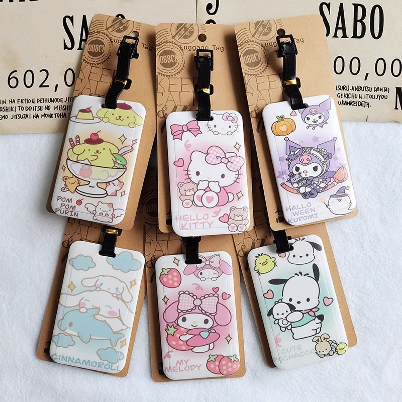 Sjyd Travel Essential Melody Kuromi KT Cat Hard Shell Luggage Tag ...
