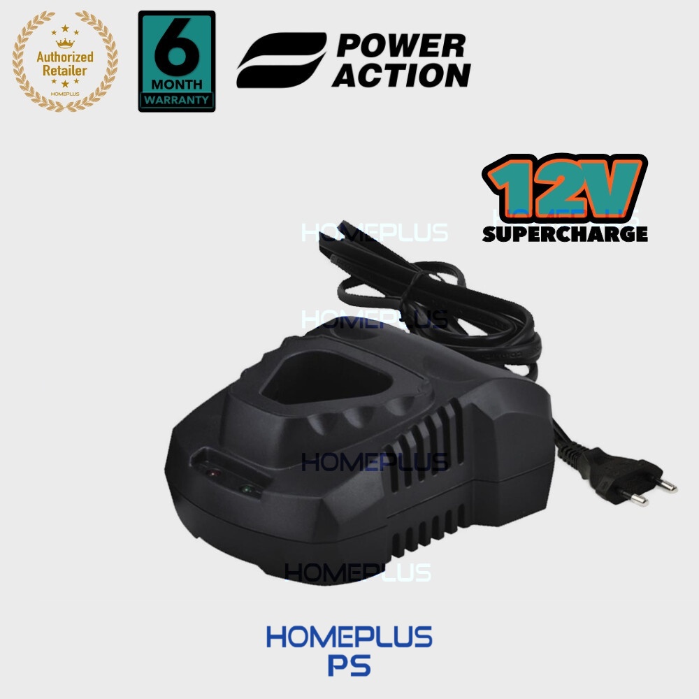Homeplus Power Action BC12 12V Battery Charger Fast Charging Cordless ...
