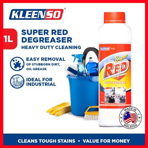 Kleenso Engine Degreaser Super Red Car Degreaser 1 Litre | Shopee Malaysia