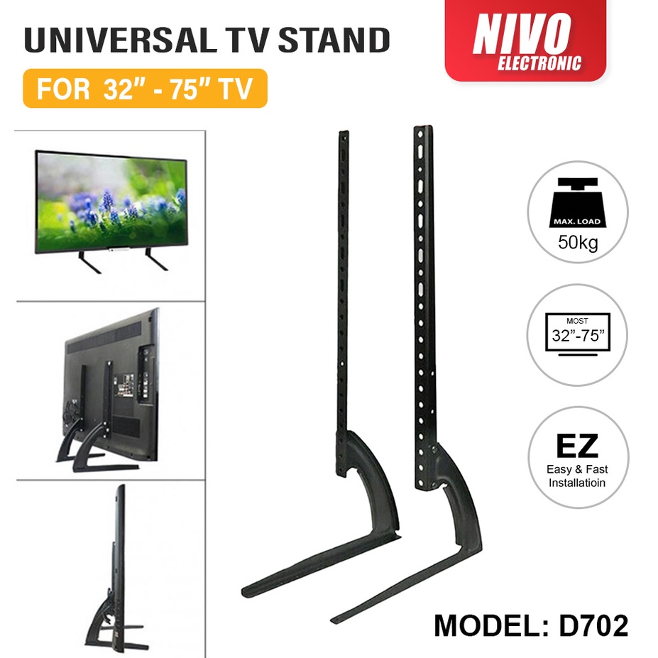 Universal TV Stand 32-75 Inch Samsung LG Sharp Adjustable Leg Base ...