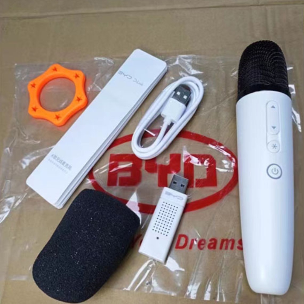 Car Microphone with Receiver Car Karaoke Mic for BYD Dolphin/Seal/ATTO ...