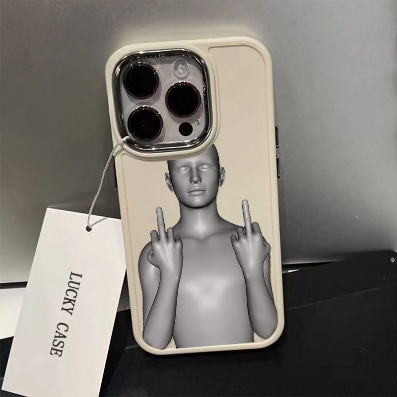 Funny Middle Finger Phone Case Compatible for iPhone 15 11 13 14 12 Pro ...