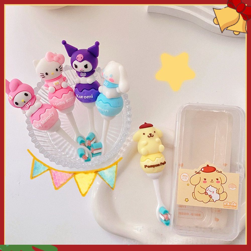 Sanrio Silicone Toothbrush Kawaii Cinnamoroll Soft Fur Does Not Hurt ...