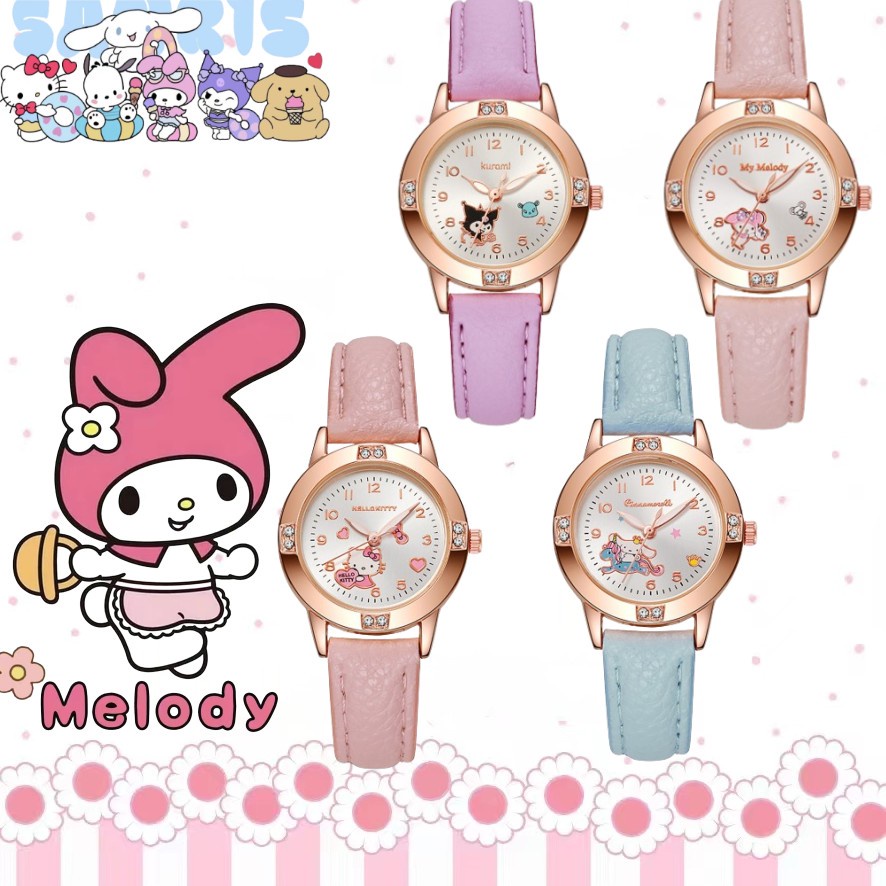 Sanrio Kuromi Melody Quartz Watch for Kids Girls Hello Kitty ...