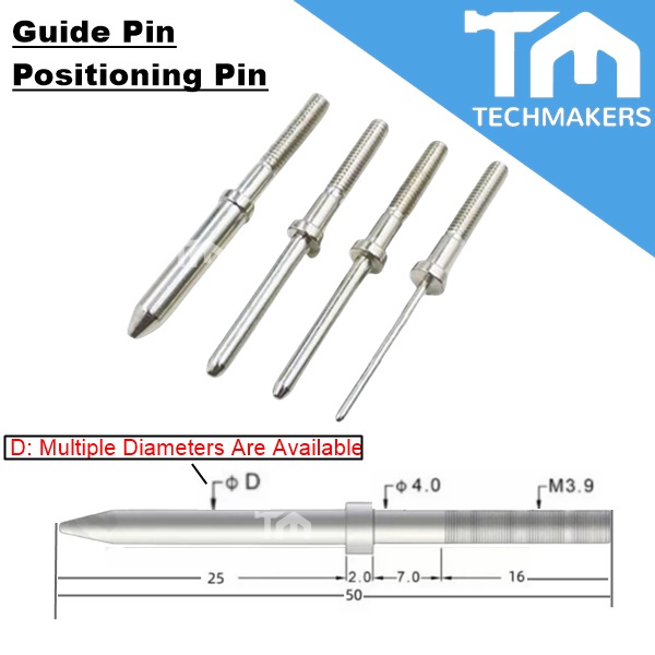 Guide Pin / Positioning Pin Test Fixture Round Head Cylindrical Pin ...