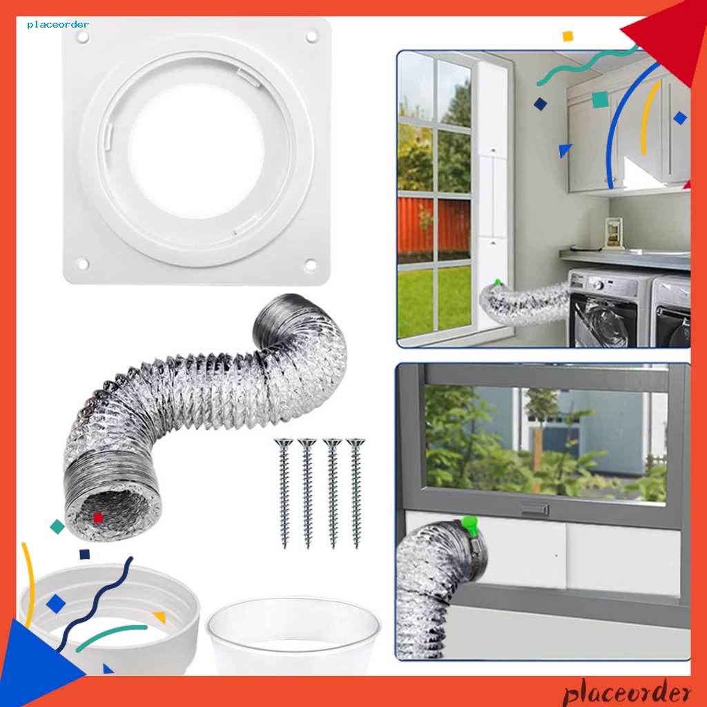 [PO] Dryer Vent Wall Plate Kit Dry Vent Window Kit Adjustable Window ...