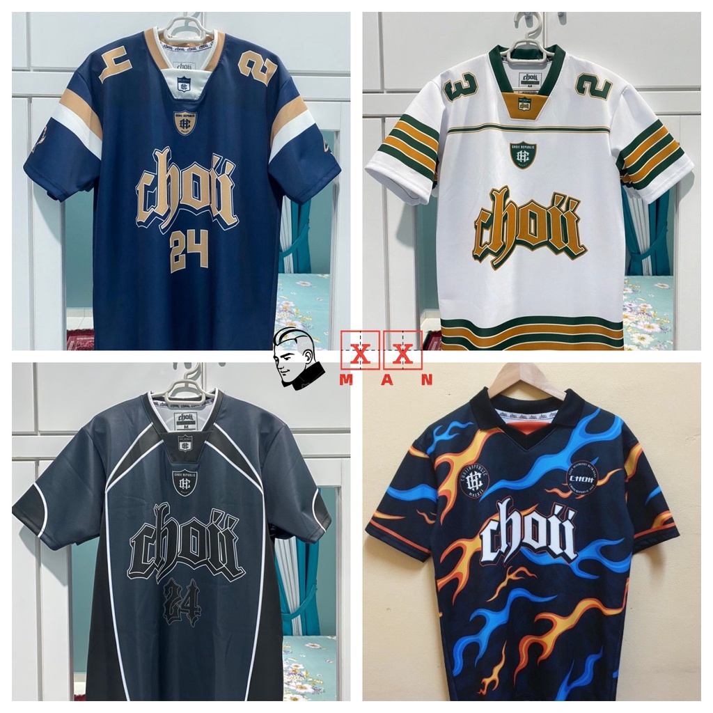 Baju Choii Tshirt Men's Retro Collar Baju Jersey Futsal Full ...