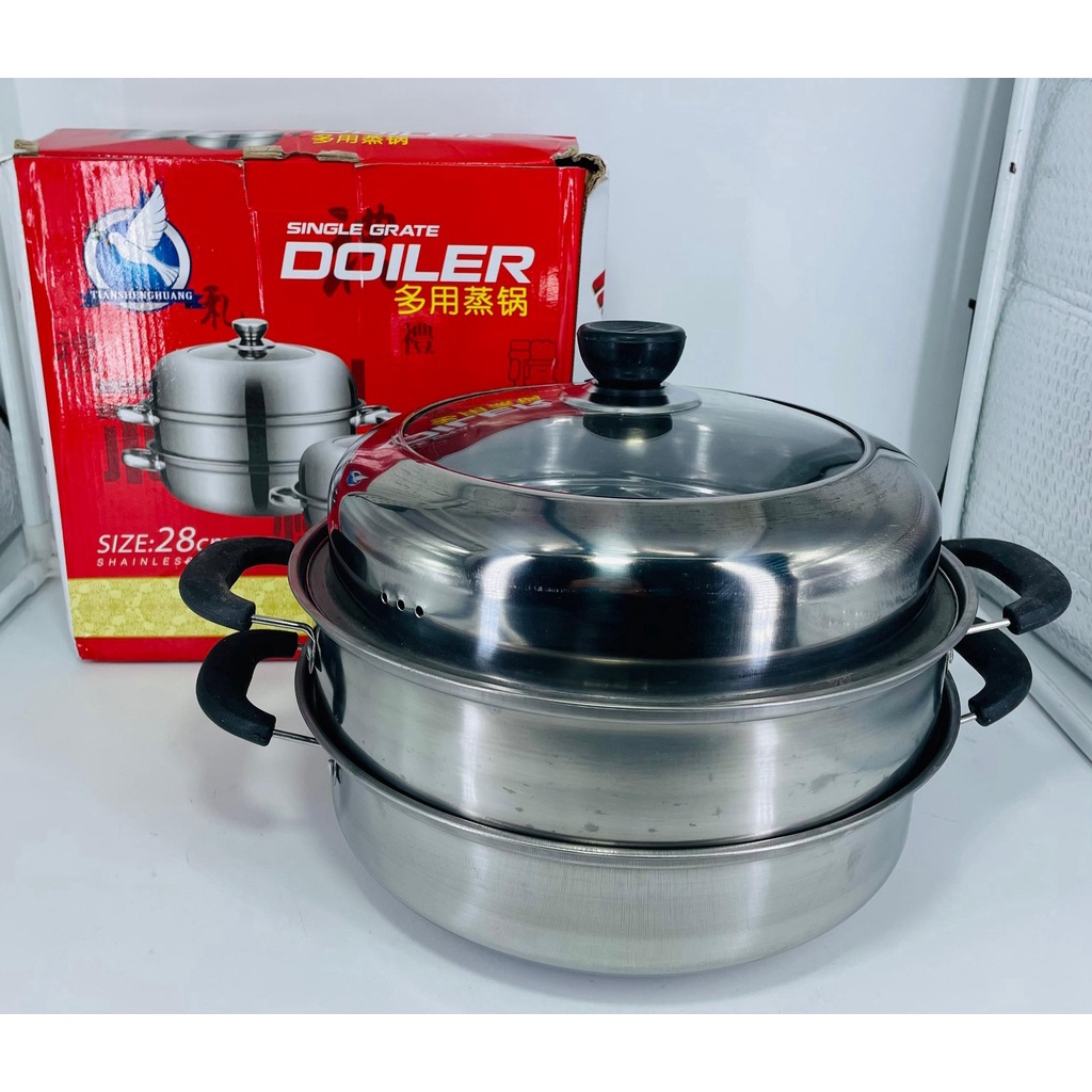 Pengukus High Quality Periuk Kukusan 2 Tingkat 28cm / 1 Layer Steamer ...