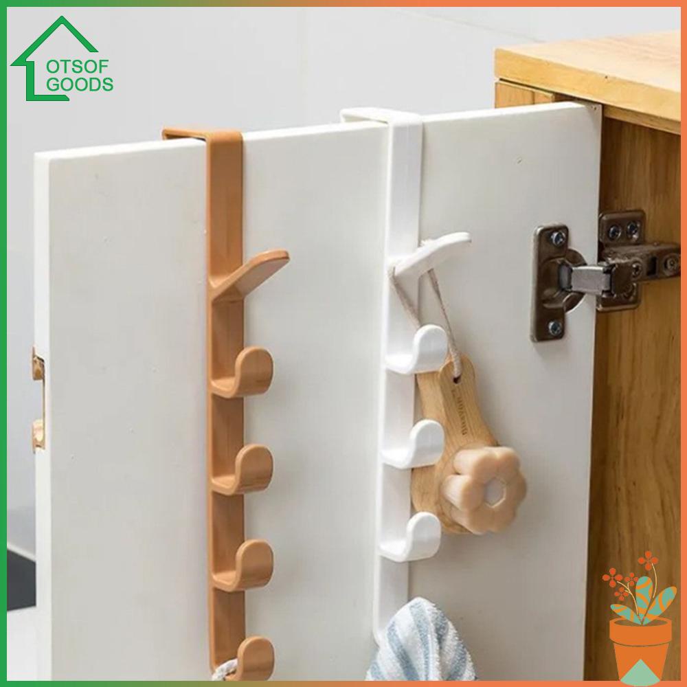 lotsofgoods 10-1PCS Multifunctional Fivesegment Hook Portable Coat Hook Door Towel Hook Free ...