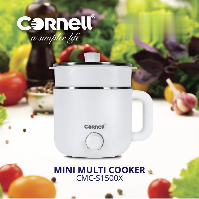 CORNELL 1.5L Mini Multi Cooker With Steamer CMC-S1500X / CMCS1500X Mini ...