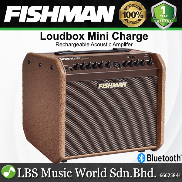 Fishman Loudbox Mini Charge 60 Watt Bluetooth Rechargeable Battery ...