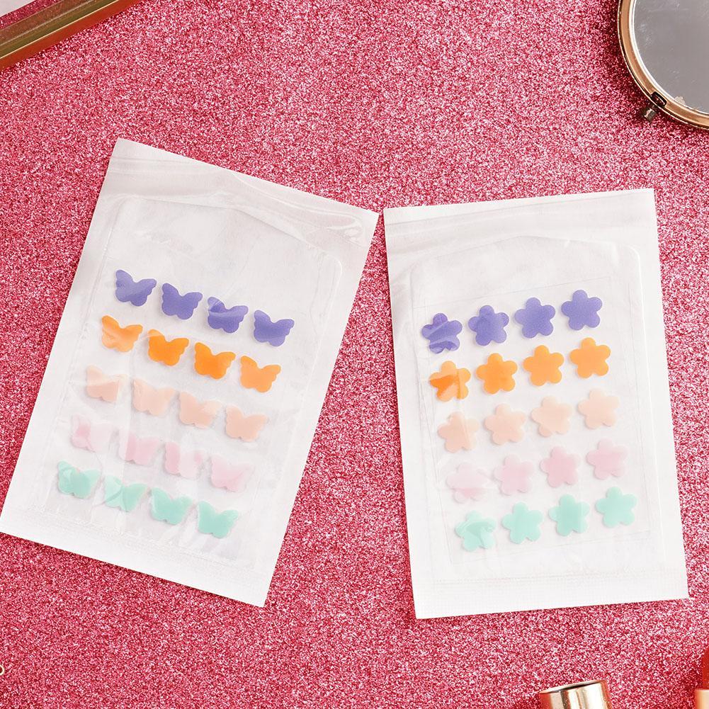 20pcs Butterfly Flower Acne Patch 5 Color Pimple Sticker Suitable For ...