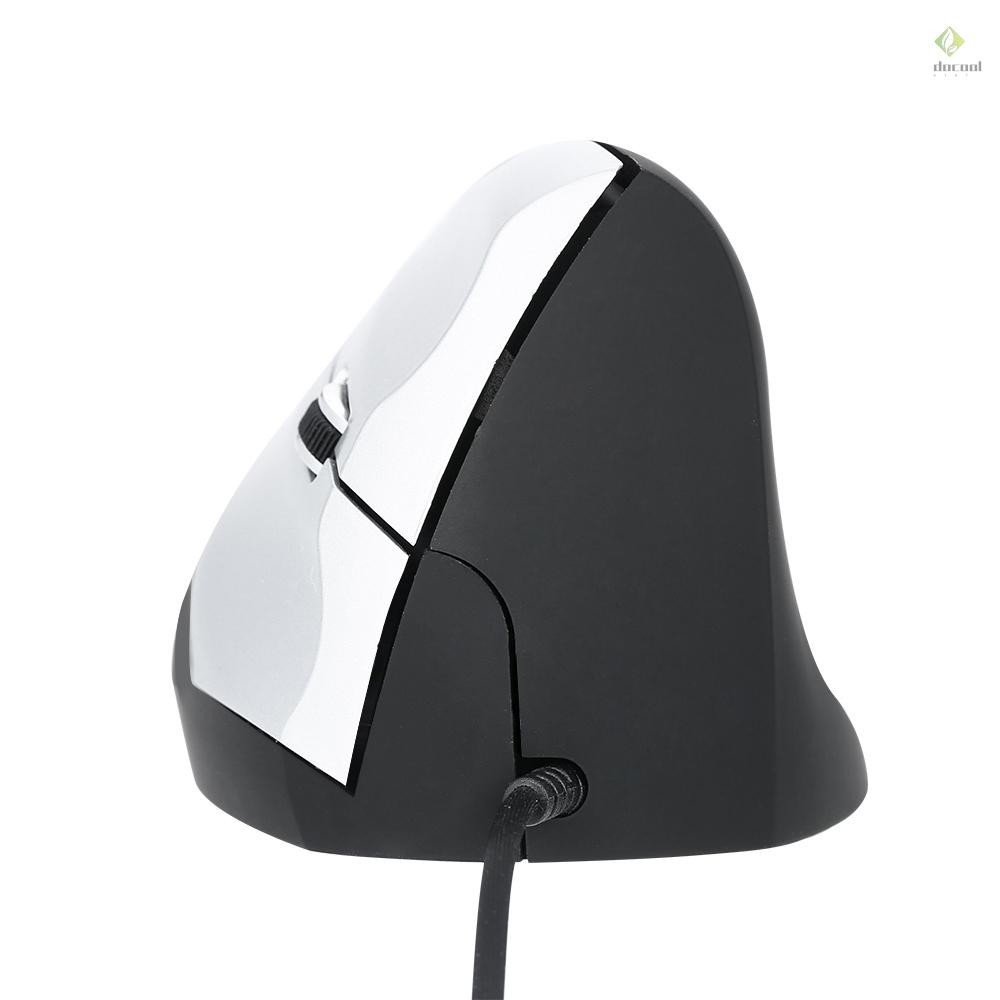 Vertical Wired Mouse Ergonomic Optical 3 Key Gaming Office Mouse for PC ...