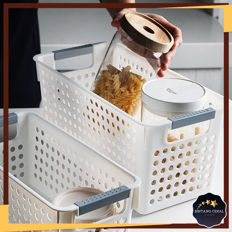BC Basket Storage Organizer Multipurpose Stackable Kitchen Cabinet ...