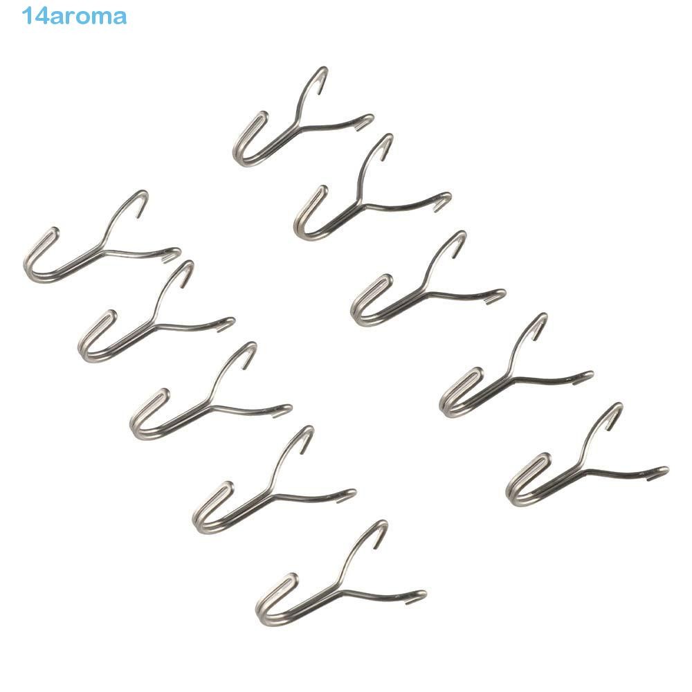 AROMA 10 pcs Peg Board Hook, Display Wall Mesh Stainless Steel Pegs ...