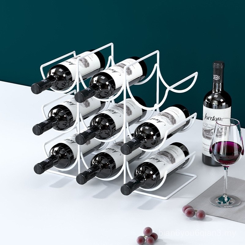 Red Wine Rack Household Decoration Light Luxury High-End Wine Storage ...