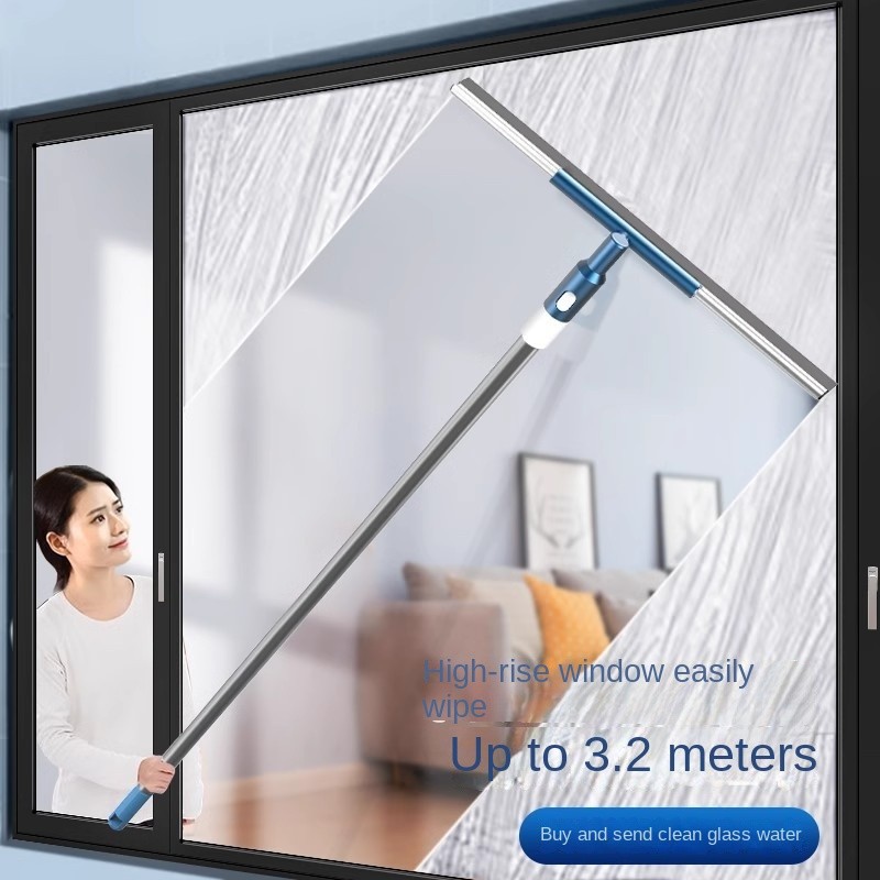 Extended Telescopic Rod Double-Sided Glass Cleaning Handy Tool High ...