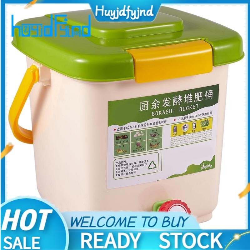 12L Compost Bin Recycle Composter Aerated Compost Bin PP Organic ...