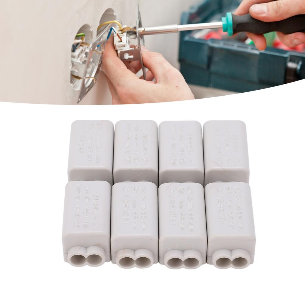 Ffggg 8Pcs Wire Connector T Type Splicer Screw Terminal Block Set Kit ...