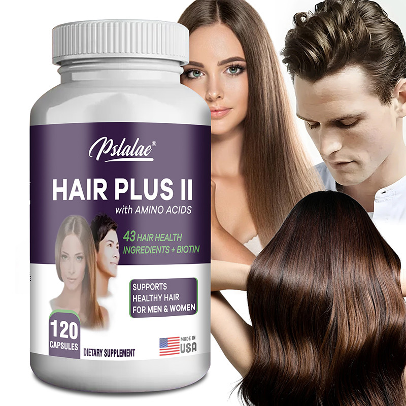 Pslalae Hair Plus II with Amino Acids - 43 Hair Vitamins for Faster ...