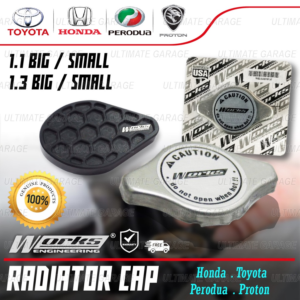 Cooling Radiator Cap 1.1/1.3 Works Engineering Wira Persona Waja Saga ...