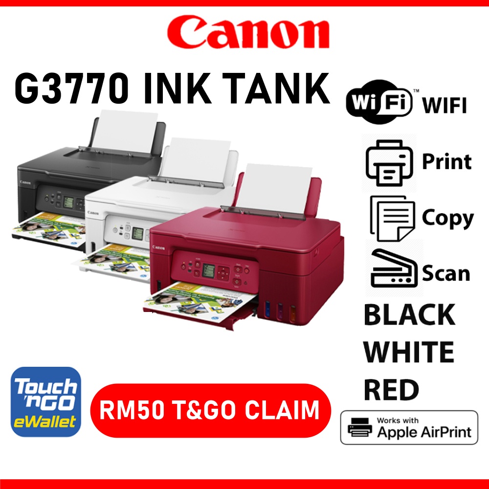 CANON G3770 PRINTER ALL-IN-ONE PRINTER HIGH VOLUME PRINTING LIKE HP 580 ...