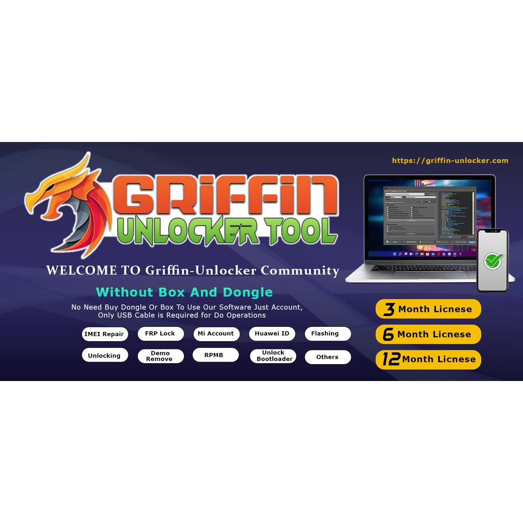 [KG LOCKED SUPPORT] Griffin tool Griffin-Unlocker Activation Renew 3-6 ...
