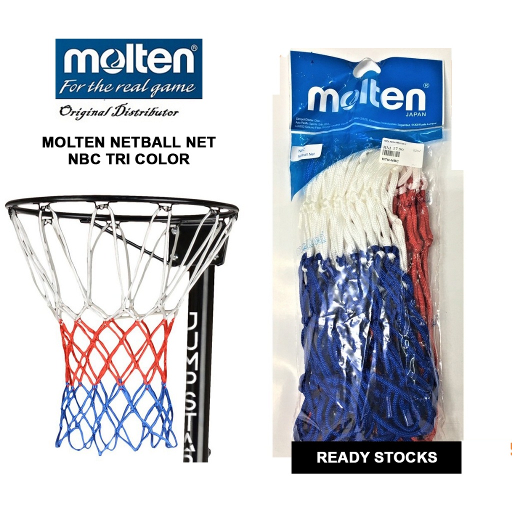 MOLTEN NETBALL NET NBC (TRI COLOUR) / NBW (WHITE) | Shopee Malaysia