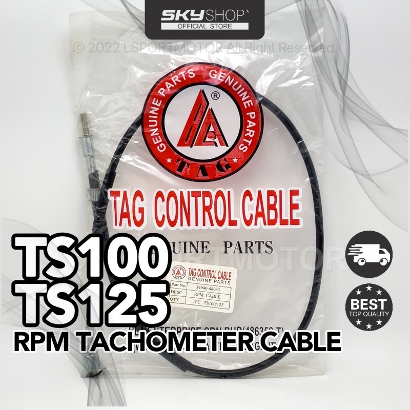 SUZUKI TS100 / TS125 RPM TACHOMETER CABLE 34940-48033 TACHO CABLE (S) | Shopee Malaysia