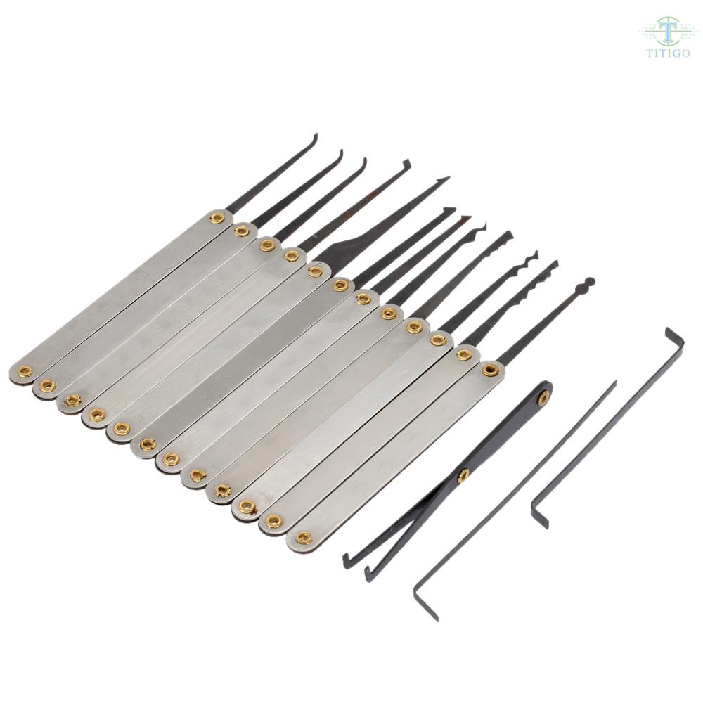 [Local] 15 Pcs Stainless Steel Lock Pick Opener Set Locksmith Tools ...