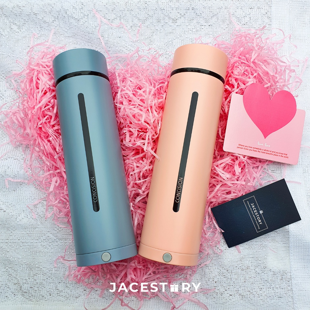 Couple Gift Set | Holder Smart Temperature Display Vacuum Flask Thermos ...