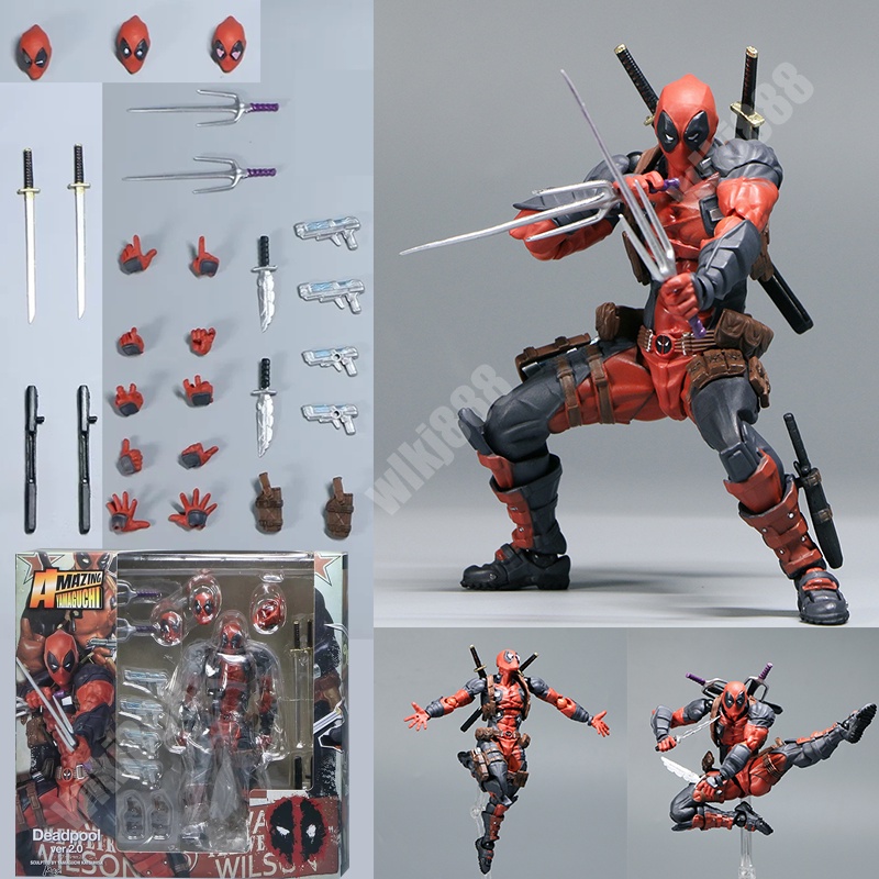 15cm Revoltech 025EX Deadpool 2.0 Mafex Figma Action Figure | Shopee ...