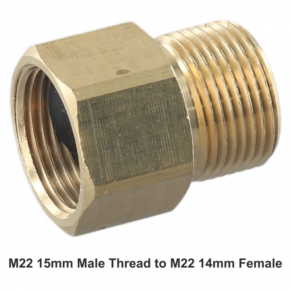 Adapter Element Tools Connector M22 14mm Female M22 15mm Male Thread To ...