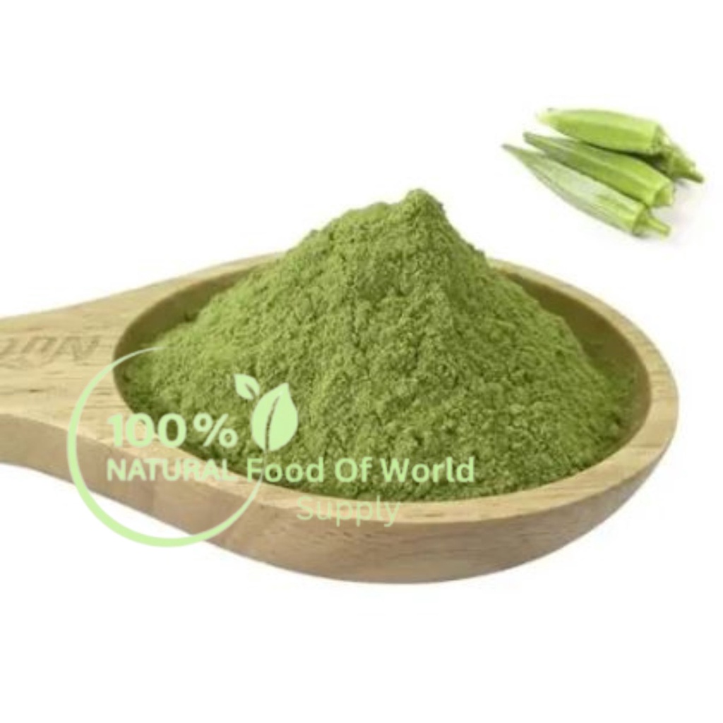 Okra Powder Organic 50g -250g Pure Lady Finger Powder Vegetable ...