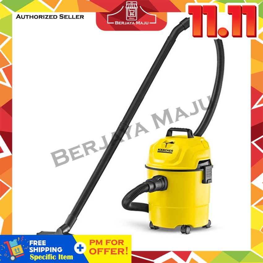 Karcher 1200W Wet And Dry Barrel Vacuum Cleaner WD 1 CLASSIC | Shopee ...