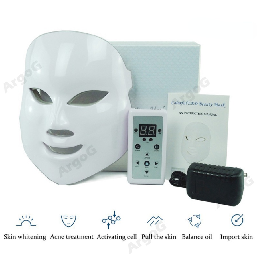 LED Face Masks PDT Photon Skin Beauty Therapy 7 Colors Light Facial Led ...