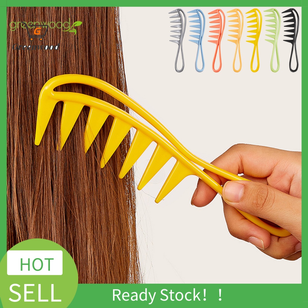 GRE Candy Colors Hair Styling Comb Shark Tooth Hollow Design Candy ...